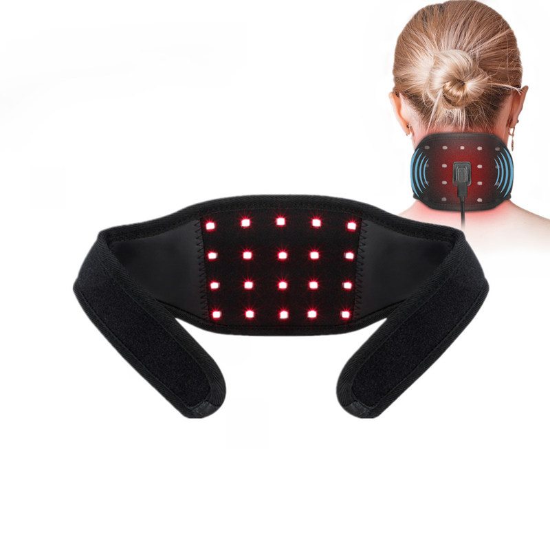 EMS Far Infrared Red Light Neck Therapy Wrap DC12V For Cervical Spain ...